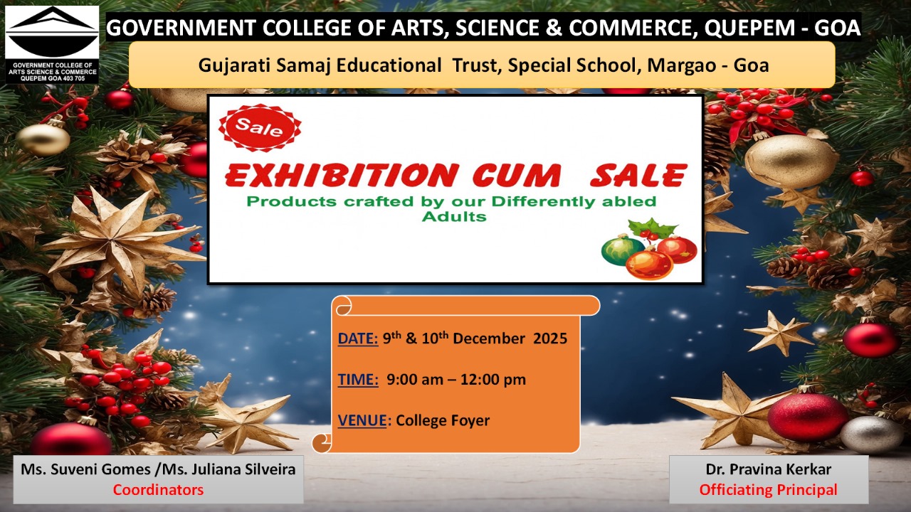 Government College of Arts, Science & Commerce, Quepem – Official Site